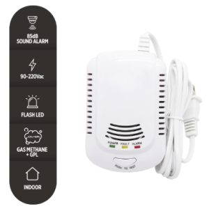 Rilevatore GAS METANO e GPL con cavo 220V | Paoletti Ferrero Srl